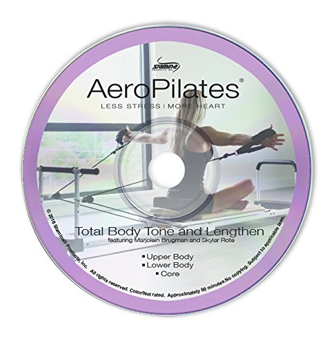 Stamina AeroPilates Total Body Tone and Lengthen Workout DVD – Exercise and Fitness DVD for Women, 90 Mins. 3-Piece DVD Set