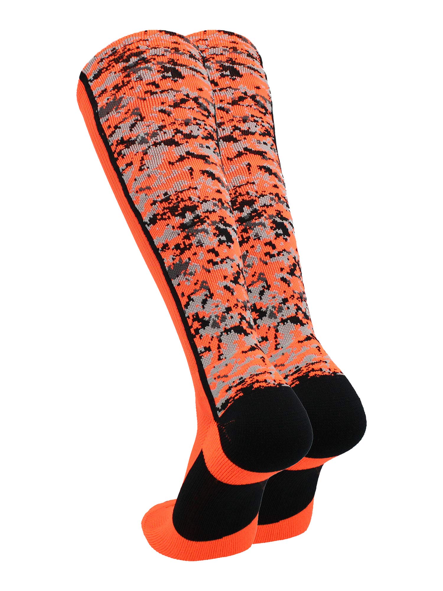 TCK Digital Camo OTC Socks (Neon Orange/Black, Small)