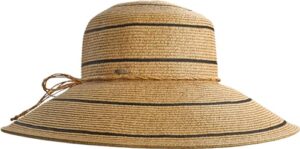 coolibar upf 50+ women's aubrey wide brim beach hat - sun protective (one size- natural)