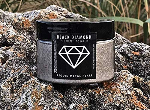 51g/1.8oz "LIQUID METAL PEARL"Black Diamond Pigments® Multipurpose DIY Arts and Crafts Additive | Natural Bath Bombs, Resin Art, Slime, Epoxy, Soap, Nail Polish