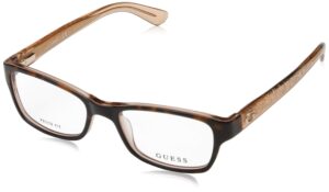 guess gu2591 eyeglass frames - havana frame, 50 mm lens diameter gu259150056