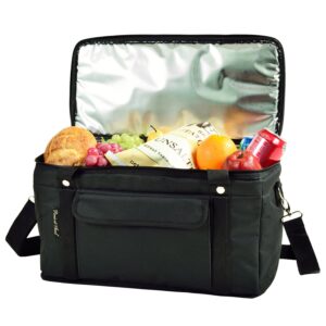 picnic at ascot 42 can capacity semi rigid collapsible leakproof cooler- designed & quality approved in the usa