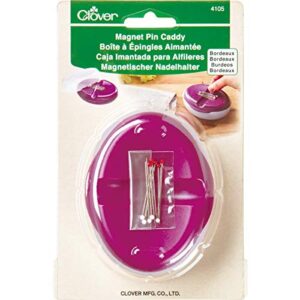 clover magnet pin caddy, bordeaux, 4 height x 31 length x 1.4 width