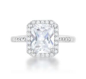 beloved sparkles ariana radiant cut 4ct solitaire halo engagement ring (6)