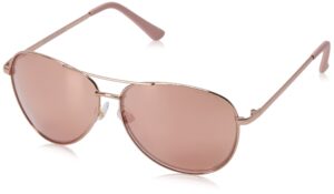 foster grant hannah polarized sunglasses for women, rose/rose gold