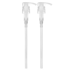 bar5f universal liter pump for shampoo conditioner lotion for 33.8 oz bottles 1-inch neck 2-pack clear