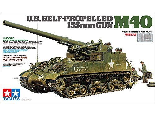 Tamiya Models U.S. Self-Propelled 155Mm Gun M40 1/35 Toy, Beige