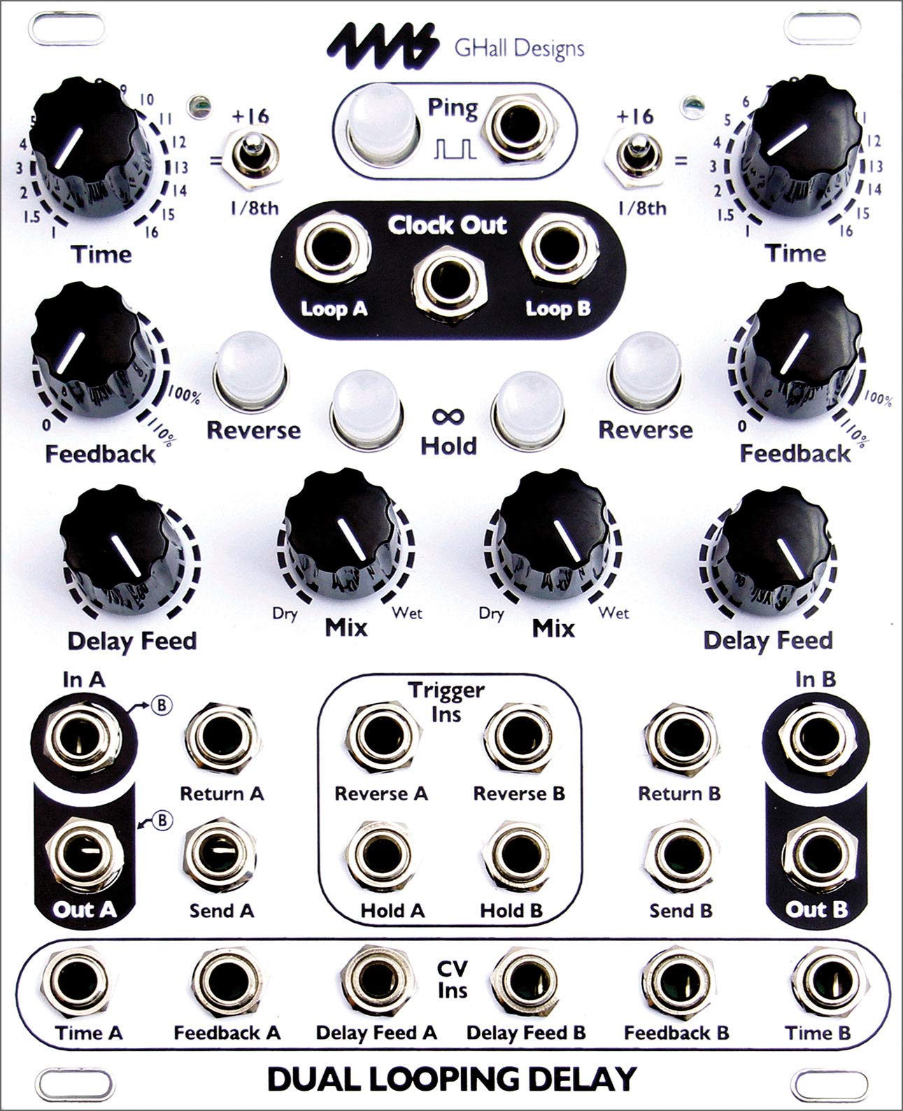 4ms Company DLD Dual Looping Delay Module