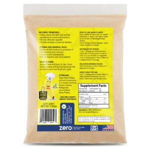 Nana Flakes 100% Pure Banana Flakes Medical Food Powder - Decrease Fat Intake & Natural Remedy for Diarrhea & Heart Burn - Great Source of Protein & Fiber (Banana, Two Pound Bag)