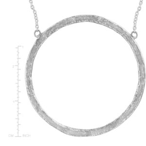 Silpada 'Duomo' Open Circle Pendant Necklace in Sterling Silver, 16" + 2"