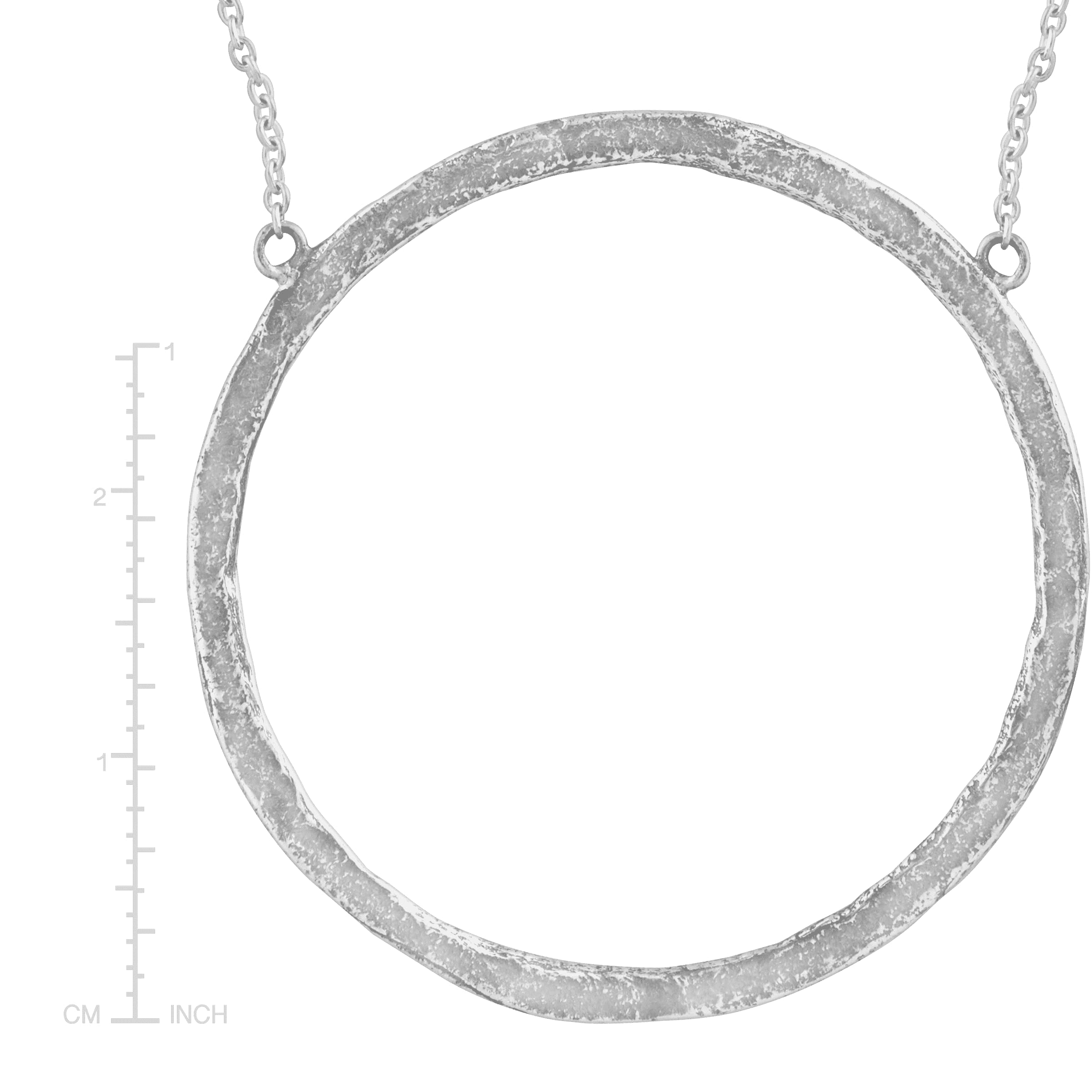 Silpada 'Duomo' Open Circle Pendant Necklace in Sterling Silver, 16" + 2"