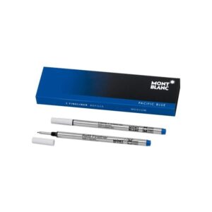 montblanc fineliner refills (m) royal blue 124499 / pen refills for fineliner and rollerball pens by montblanc / 2 x fiber tip pen refill