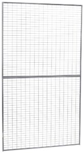 displays2go gridwall panel displays, iron with powder coated finish, sold in 2 pieces - silver (adp62p)