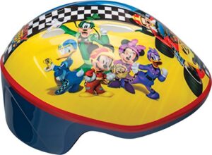 bell 7084298 mickey mouse & the roadster racers toddler bike helmet , 48-52cm