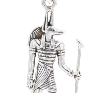 Jewelry Trends Anubis Egyptian God of the Underworld Sterling Silver Pendant