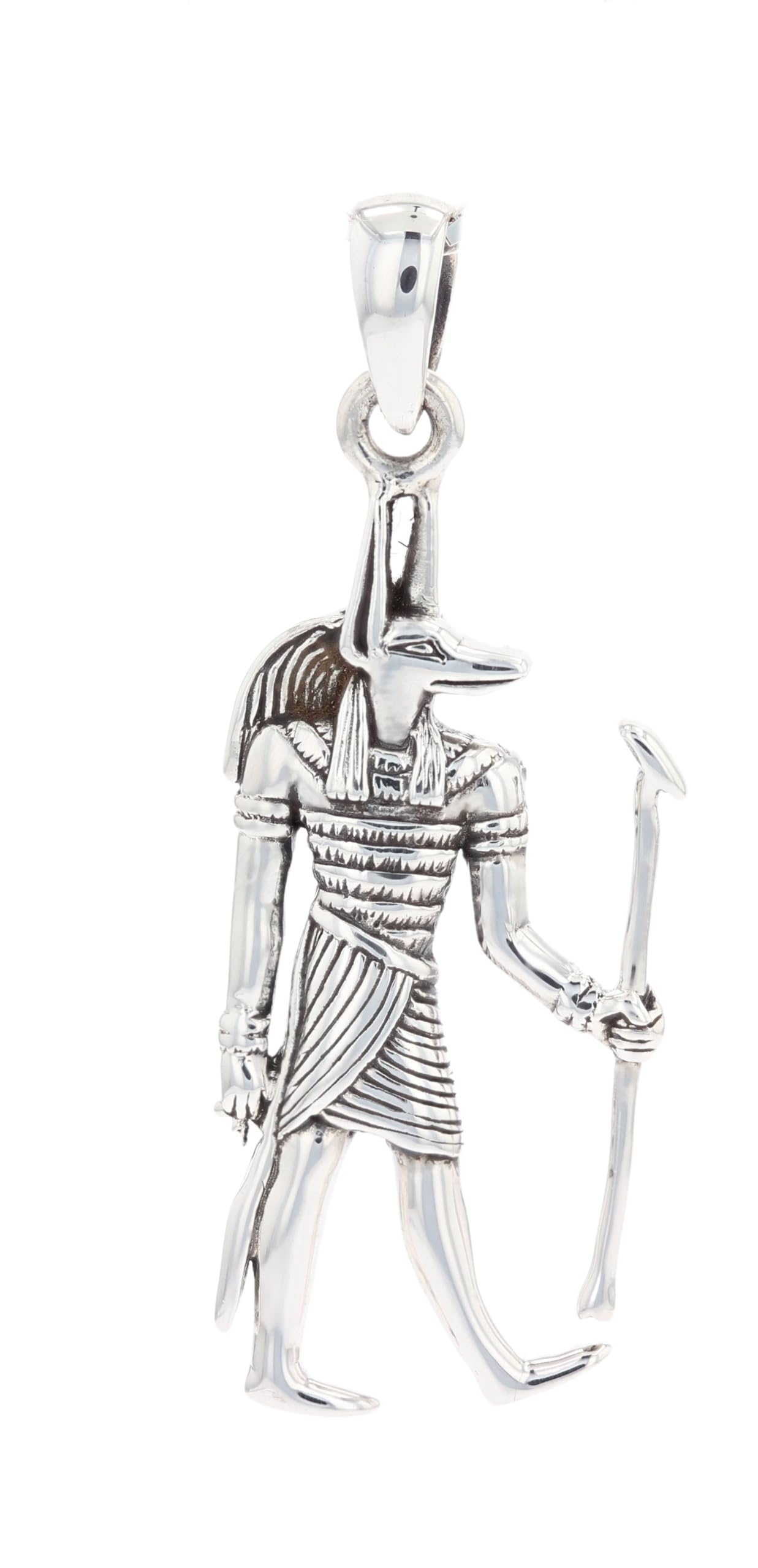 Jewelry Trends Anubis Egyptian God of the Underworld Sterling Silver Pendant