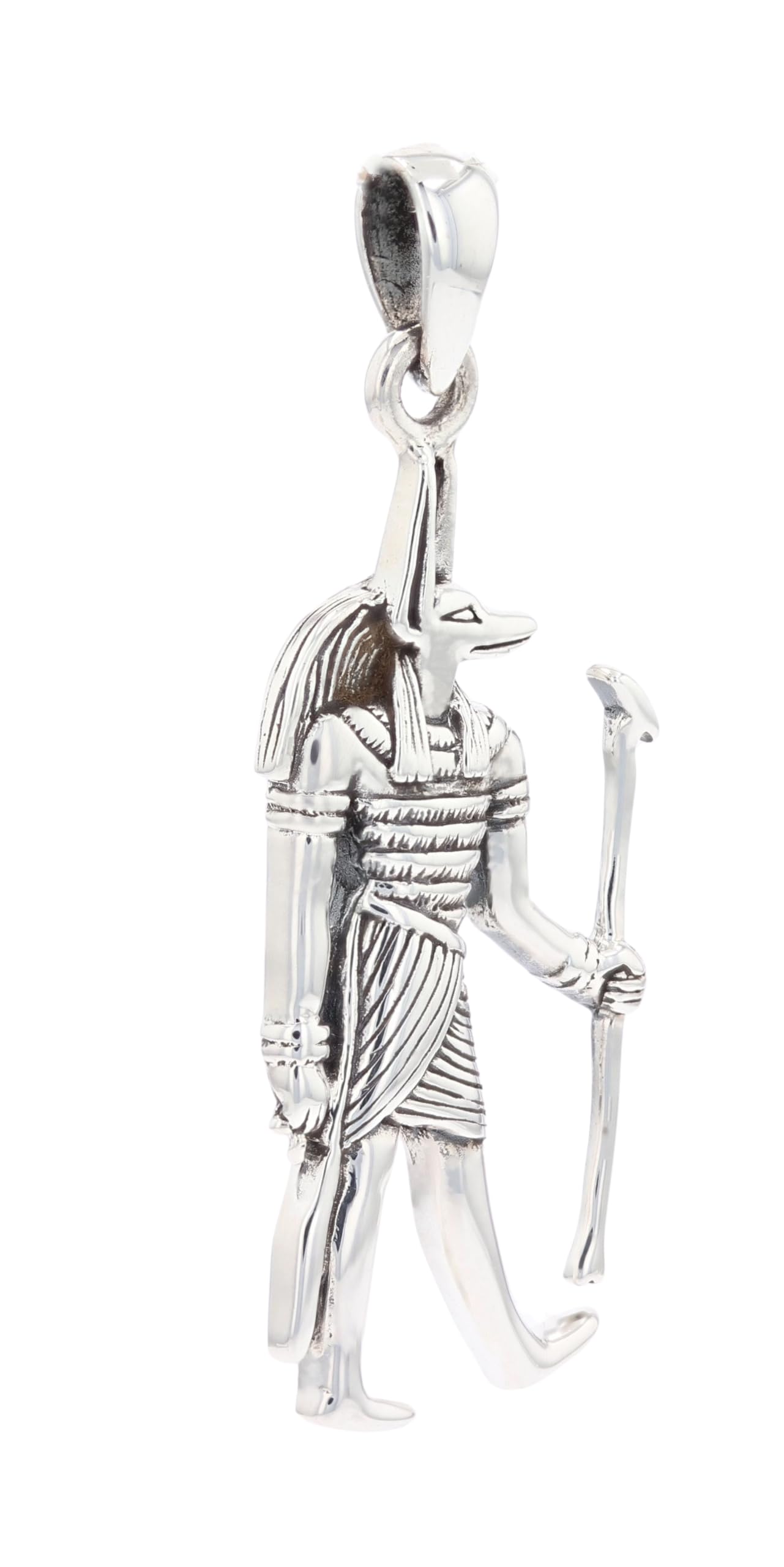 Jewelry Trends Anubis Egyptian God of the Underworld Sterling Silver Pendant