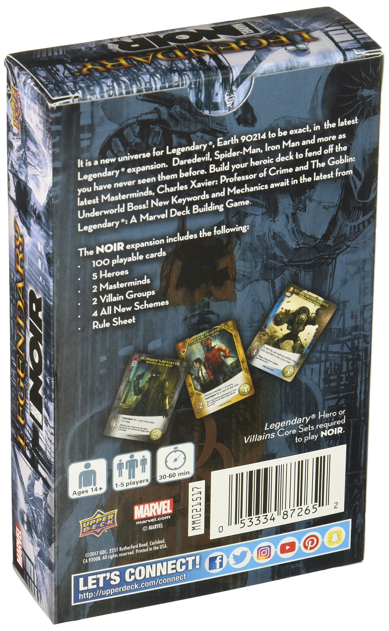 Upper Deck Legendary: A Marvel Deck Building Game: Noir Expansion, Multi