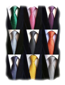 yanlen lot 9 pcs classic men's tie necktie woven jacquard neck ties