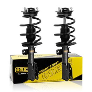 oredy 2pcs front shocks struts 172518 11680 complete struts assembly shocks coil spring suspension struts kit compatible with enclave 08-12 traverse 09-12 acadia 07-12 outlook 07-10 struts