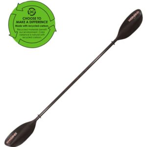 werner tybee 2-pc carbon-reinforced kayak paddle-220cm