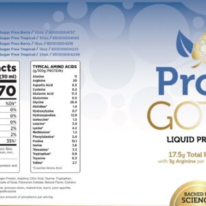 ProT GOLD Berry Sugar Free Liquid Protein Shot - 16oz Anti Aging. Proven to Boost Immunity. Formula Trusted by 4,000+ Medical Facilities for Complete Protein Nutrition and Proven 2X Faster Healing