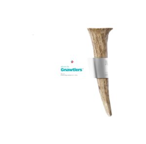 pet parents gnawtlers® - premium, naturally shed, all natural elk antler dog chew, specially selected from the heartland regions (medium)