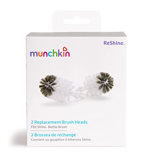 Munchkin® Shine™ Stainless Steel Bottle Brush Refills, 2 Pack