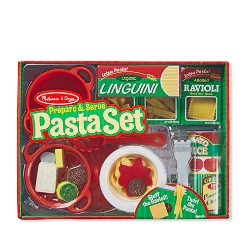 Melissa & Doug Prepare & Serve Pasta Play Food Set