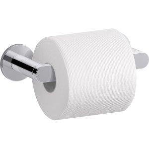 KOHLER 73147-CP Composed pivoting toilet tissue holder, 2.00 x 3.19 x 6.00, Polished Chrome