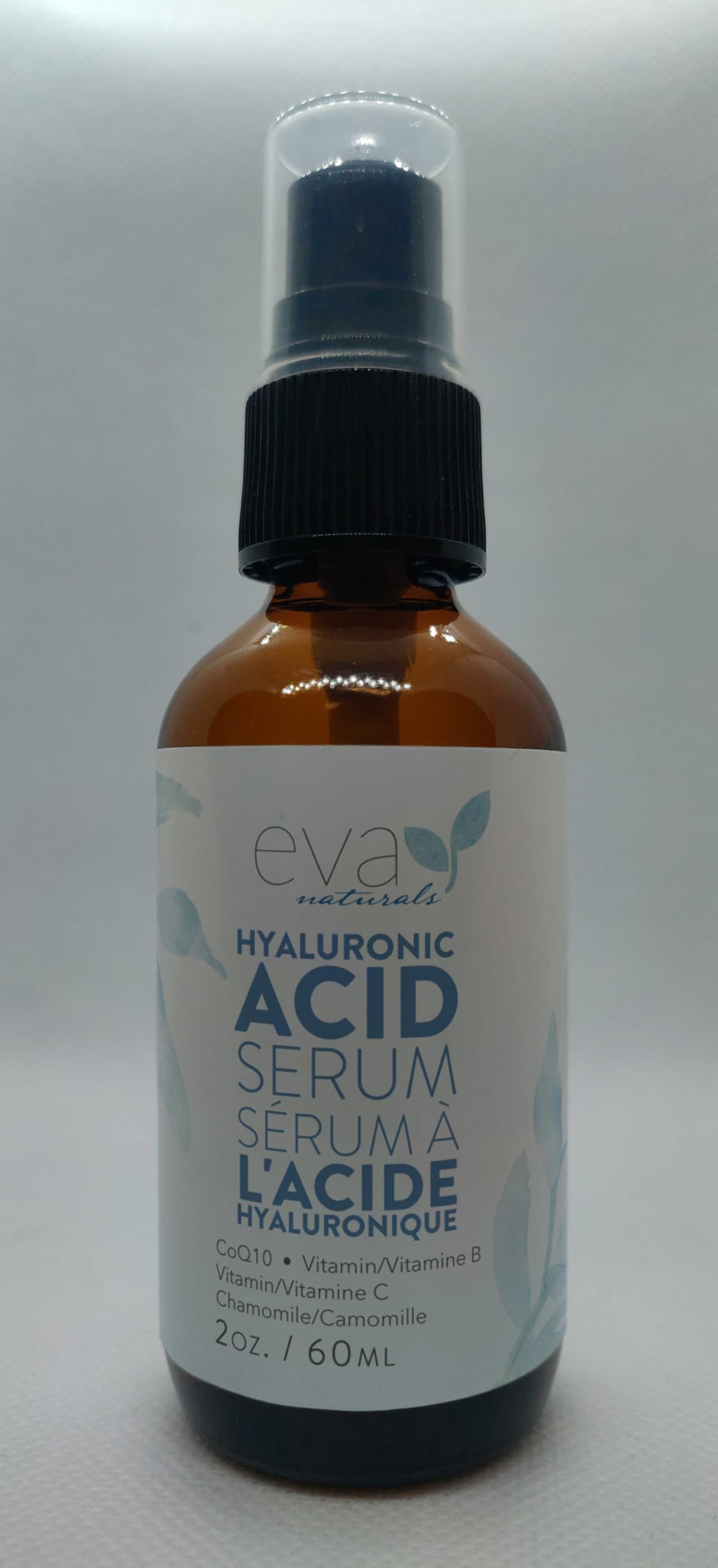 Eva Naturals Pure Hyaluronic Acid Serum For Face - Facial Serum - Wrinkles and Fine Lines - Perfect Hydrating Serum for Face and Dry Skin - Pairs with Vitamin C Serum (2 Oz)