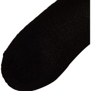 Thorlos Unisex MS Anti-Fatigue Thick Padded Over the Calf Sock, Black, Large