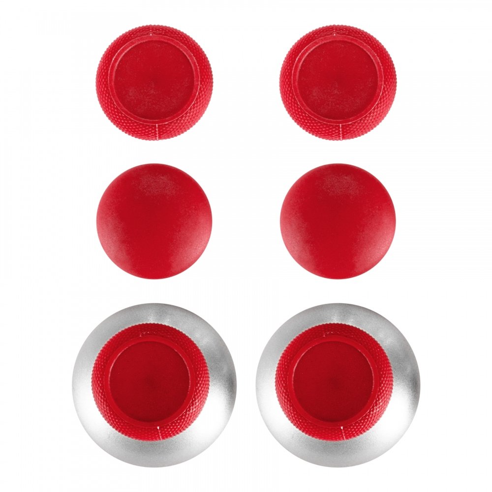 eXtremeRate 8 in 1 Red Metal Magnetic Thumbsticks Analog Joysticks for Xbox One, Xbox One Elite, Xbox One S, Xbox Series X, PS4 Slim, PS4 Pro, PS4 Controller with T8H Cross Screwdrivers