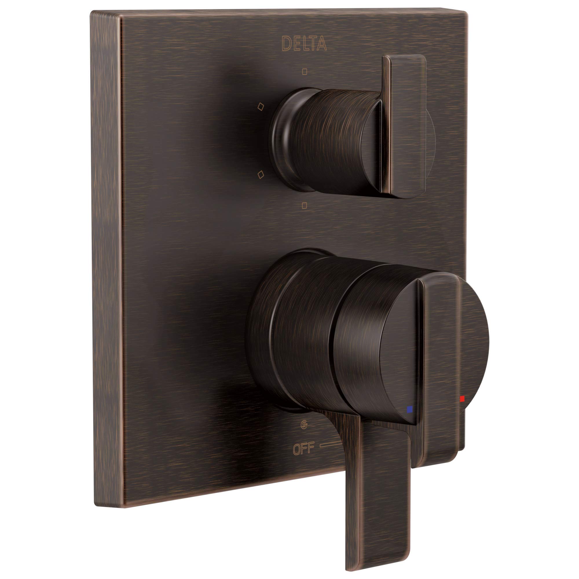 Delta Faucet Ara 17 Series 6-Setting Integrated Diverter Valve Trim Kit, Oil Rubbed Bronze Diverter Valve Trim Kit, Shower Trim Kit, T27967-RB Venetian Bronze (Valve Not Included)