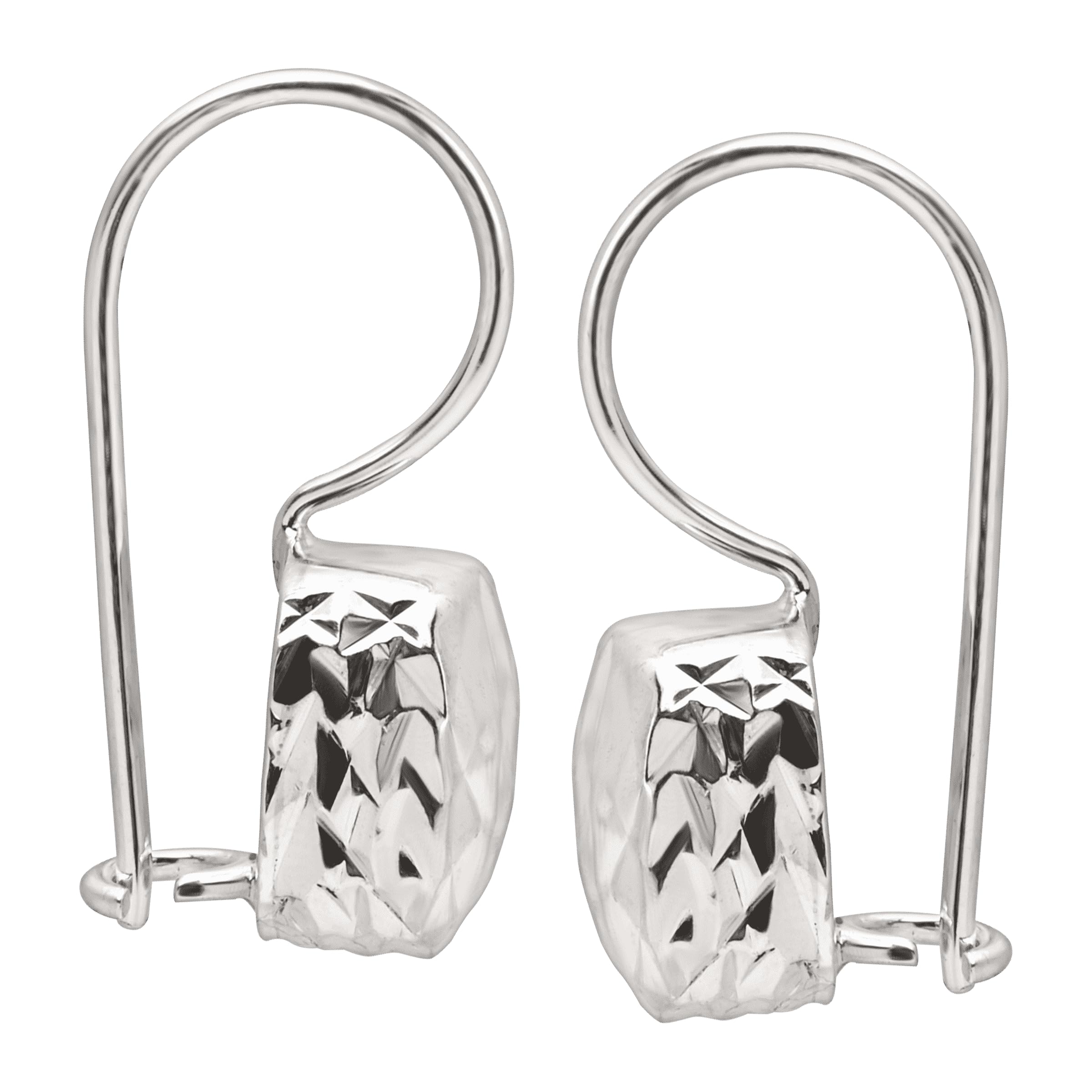 Silpada 'Rounded Cube' Drop Earrings in Textured Sterling Silver