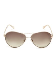 guess womens gu7470-s sunglasses, shiny rose gold & gradient brown, 60 mm us