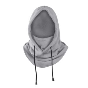 super z outlet balaclava heavyweight fleece cold weather face neck mask (light gray)