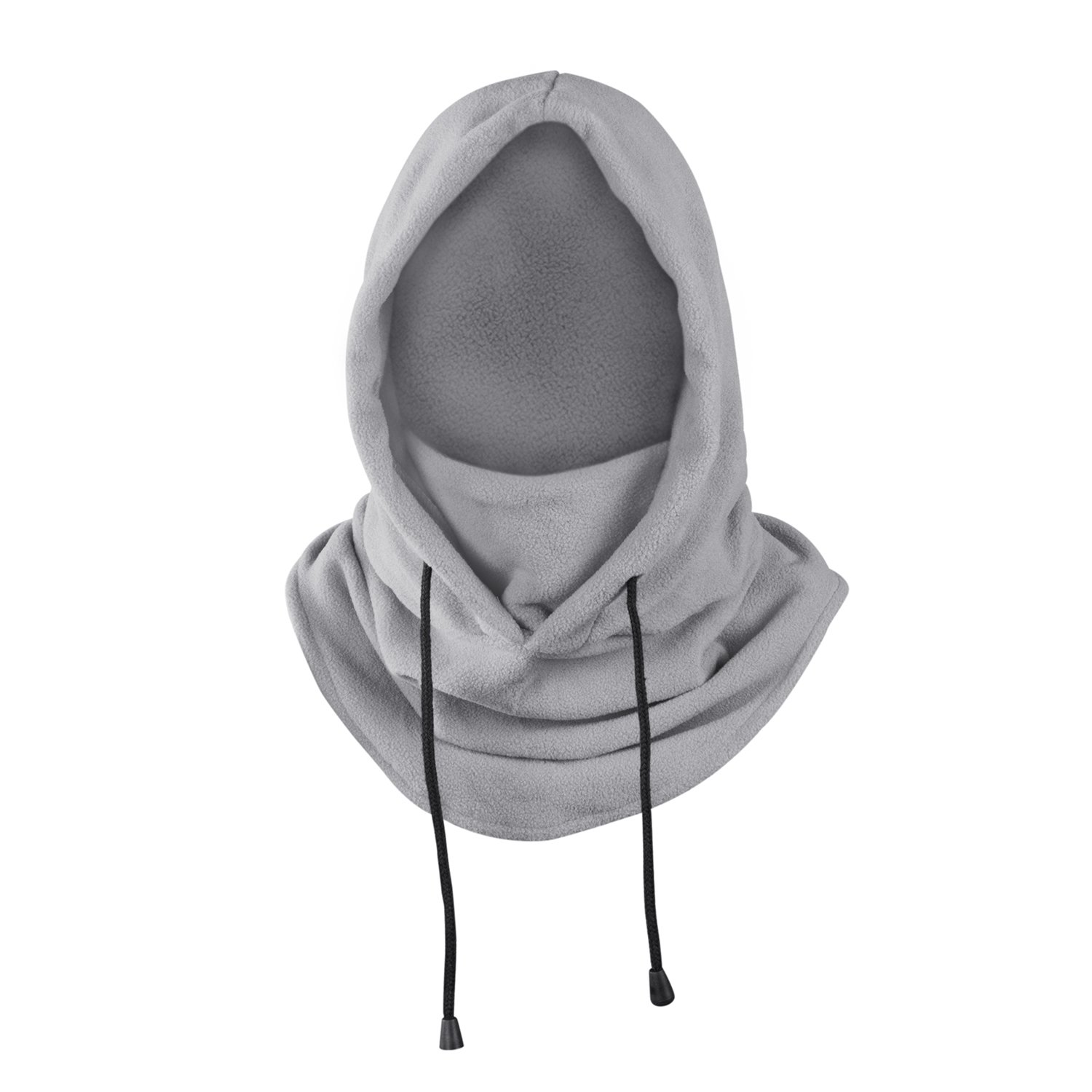 Super Z Outlet Balaclava Heavyweight Fleece Cold Weather Face Neck Mask (Light Gray)