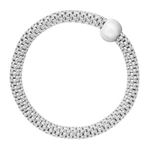 silpada 'chic' sterling silver stretch bracelet, 6 3/4"