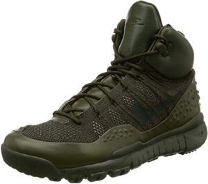 nike lupinek flyknit mens hi top trainers 862505 sneakers shoes (uk 8.5 us 9.5 eu 43, cargo khaki sequoia 300)