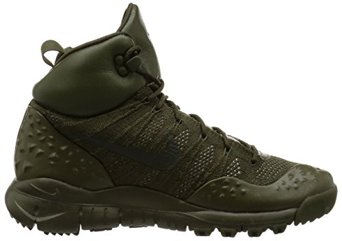 Nike Lupinek Flyknit Mens Hi Top Trainers 862505 Sneakers Shoes (UK 8.5 US 9.5 EU 43, Cargo Khaki Sequoia 300)