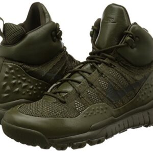 Nike Lupinek Flyknit Mens Hi Top Trainers 862505 Sneakers Shoes (UK 8.5 US 9.5 EU 43, Cargo Khaki Sequoia 300)