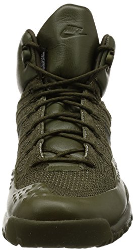 Nike Lupinek Flyknit Mens Hi Top Trainers 862505 Sneakers Shoes (UK 8.5 US 9.5 EU 43, Cargo Khaki Sequoia 300)