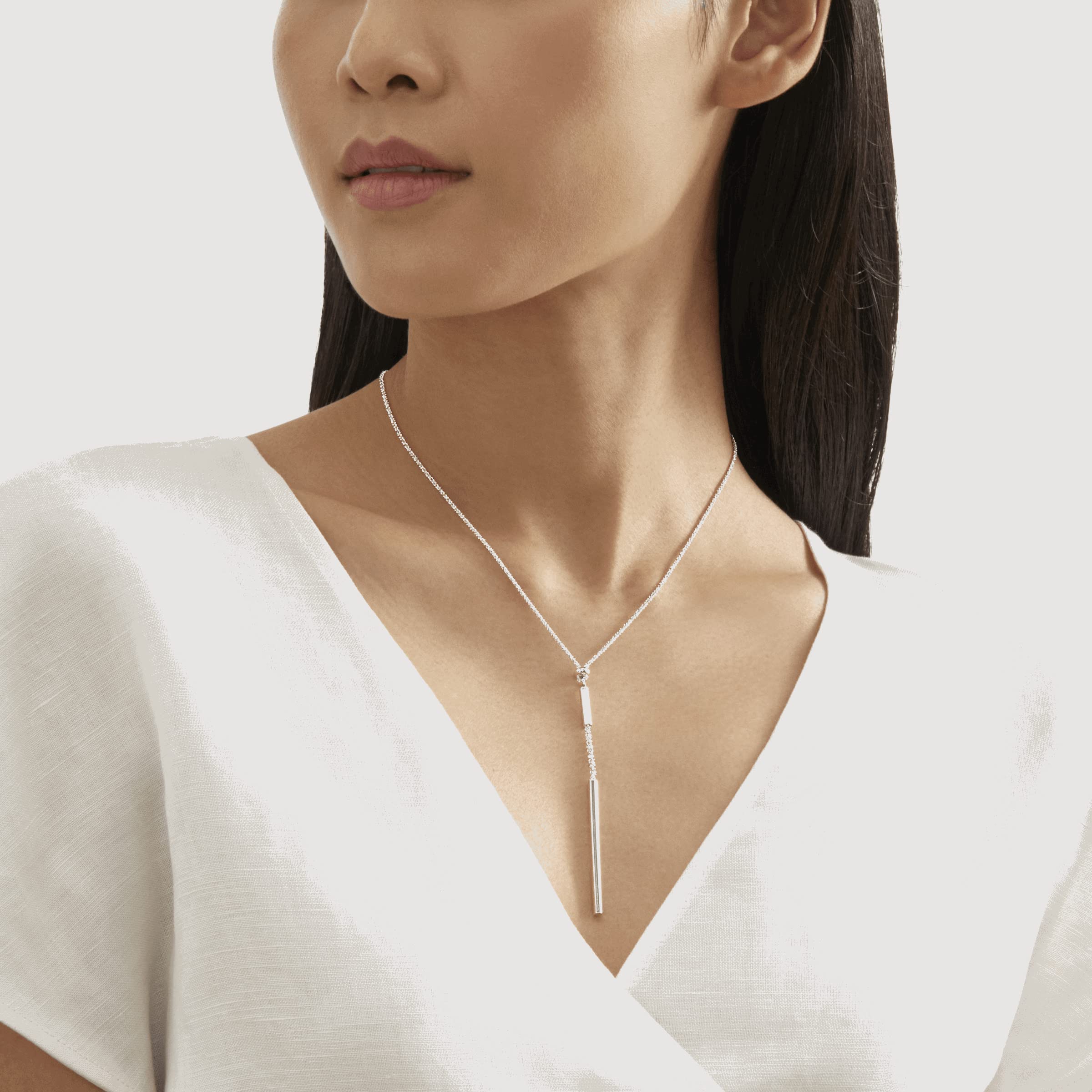 Silpada 'Water's Edge' Lariat Necklace in Sterling Silver, 16" + 2"