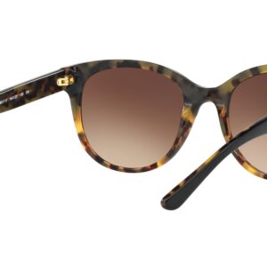 Tory Burch TY7095 Sunglasses 160113-54 - Black/Tortoise Frame, Dark Brown TY7095-160113-54