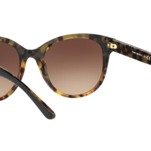 Tory Burch TY7095 Sunglasses 160113-54 - Black/Tortoise Frame, Dark Brown TY7095-160113-54