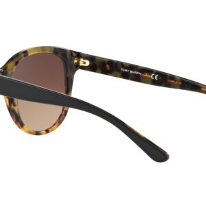 Tory Burch TY7095 Sunglasses 160113-54 - Black/Tortoise Frame, Dark Brown TY7095-160113-54