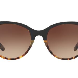 Tory Burch TY7095 Sunglasses 160113-54 - Black/Tortoise Frame, Dark Brown TY7095-160113-54