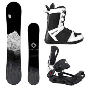 package-system mtn crcx snowboard-159 cm-system mtn binding large-system apx snowboard boots 11