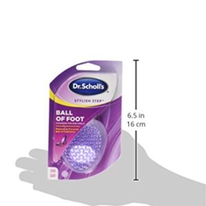 Dr. Scholl's Love Your Heels & Wedges Ball of Foot Cushions for Women, 1 Pair, Metatarsal Pads Women - All-Day Comfort for High Heels - Relieve & Prevent Shoe Discomfort, No Sliding Stopper Pads